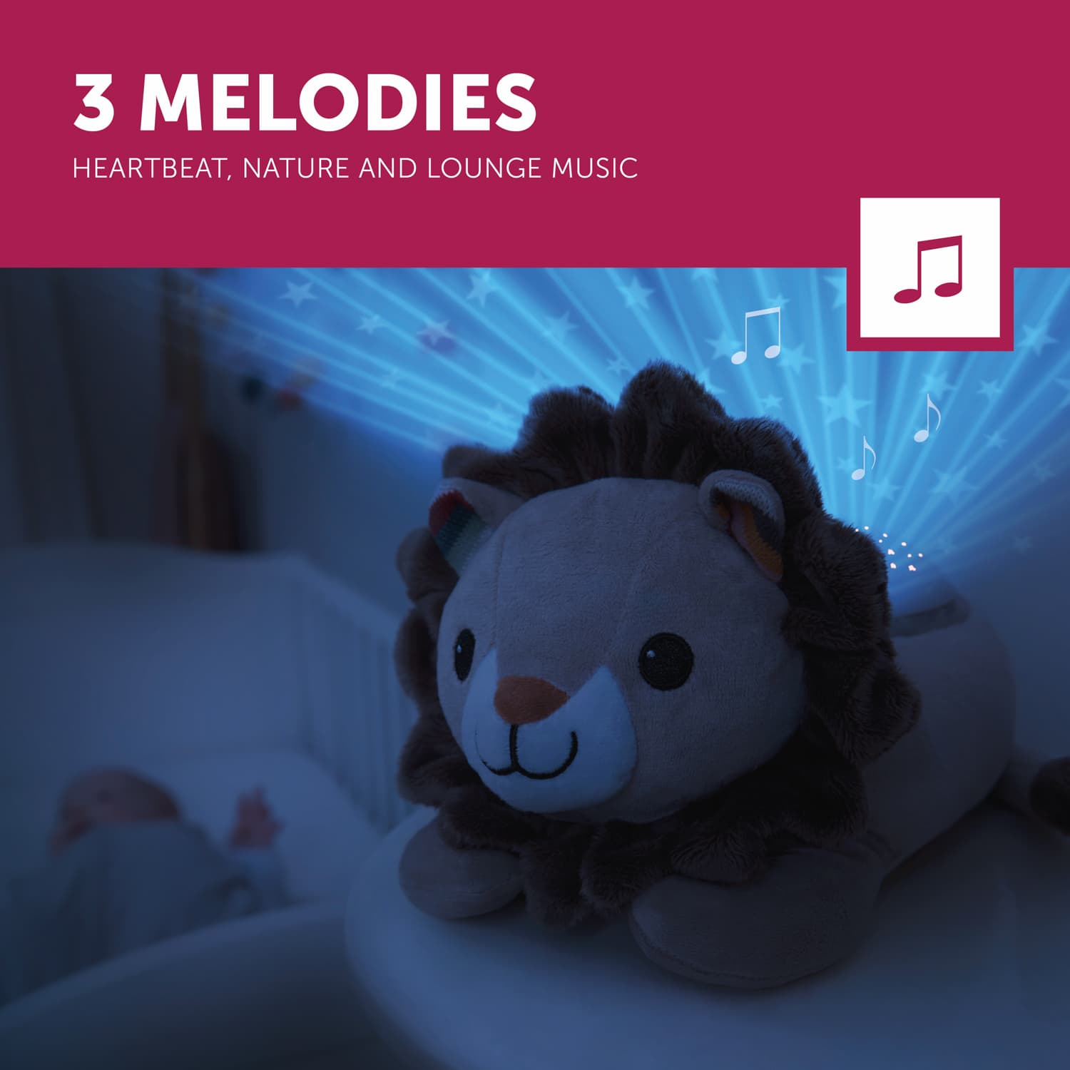 מקרן כוכבים לחדר ילדים עם מוזיקה מרגיעה - LEO - Little Penguin